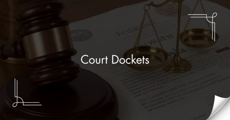Court Dockets - Jefferson Parish Court Records